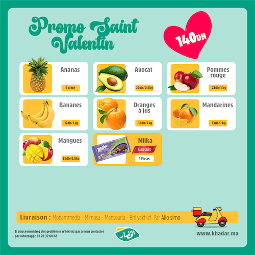 Panier saint valentin